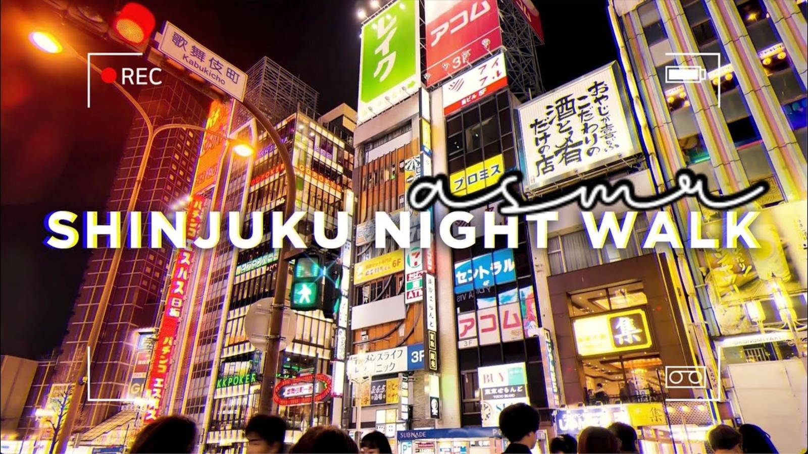 [Rainessa ASMR] 🌃 Midnight Walk Around Shinjuku, Tokyo, Japan  💤