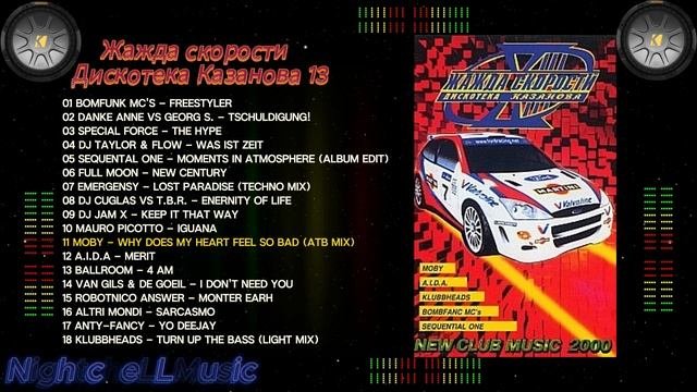 Музыка жажда скорости, дискотека Казанова 13 , 90s