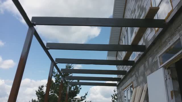 Терраса своими руками. Готовим лаги для террасы. Строим террасу.