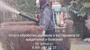 Услуги обработки деревьев и кустарников от вредителей и болезней сада. Выезд агрономов. Звоните!