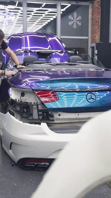 Mercedes-Benz S класс - очень крутой цвет! Хамелеон!