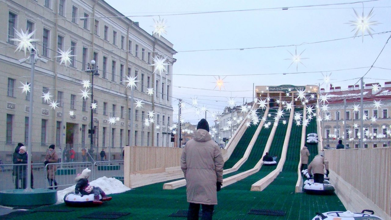 Горка на Дворцовой площади!