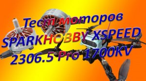Тест моторов SPARKHOBBY XSPEED  2306.5 Pro 1700KV