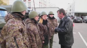 2014_ 10 кл школа №1441_Показательные выступления в ДОСААФ