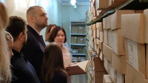 Группа исследователей Сочинской епархии в городском архиве