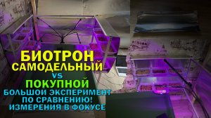 Большой эксперимент по измерению воздействия в фокусе покупного биотрона и самодельного из фольги