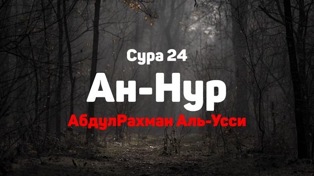 Сура 24 Ан-Нур - АбдулРахман Аль-Усси