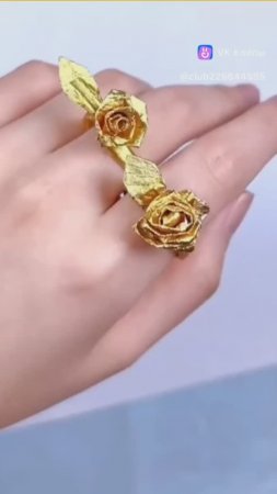 Золотое кольцо с розочкой. 
Поделки для детей.