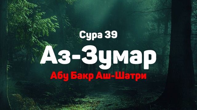 Сура 39 Аз-Зумар - Абу Бакр Аш-Шатри