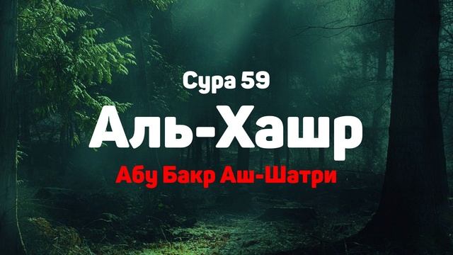 Сура 59 Аль-Хашр - Абу Бакр Аш-Шатри