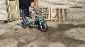 Первый в мире электро трицикл! ))