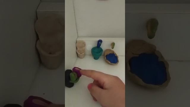 Квартира зайчика из пластилина