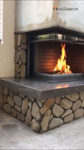 Камин с мраморной плитой топка АСТОВ П2С 8457 (Россия)