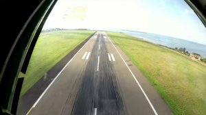 Взлет из кабины самолета Ил-76 "Авиакон Цитотранс"