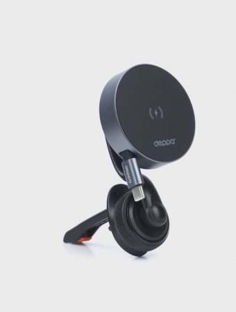 Автомобильный держатель Magic Cable 2 Qi для телефона 15 Вт от Deppa, 55211