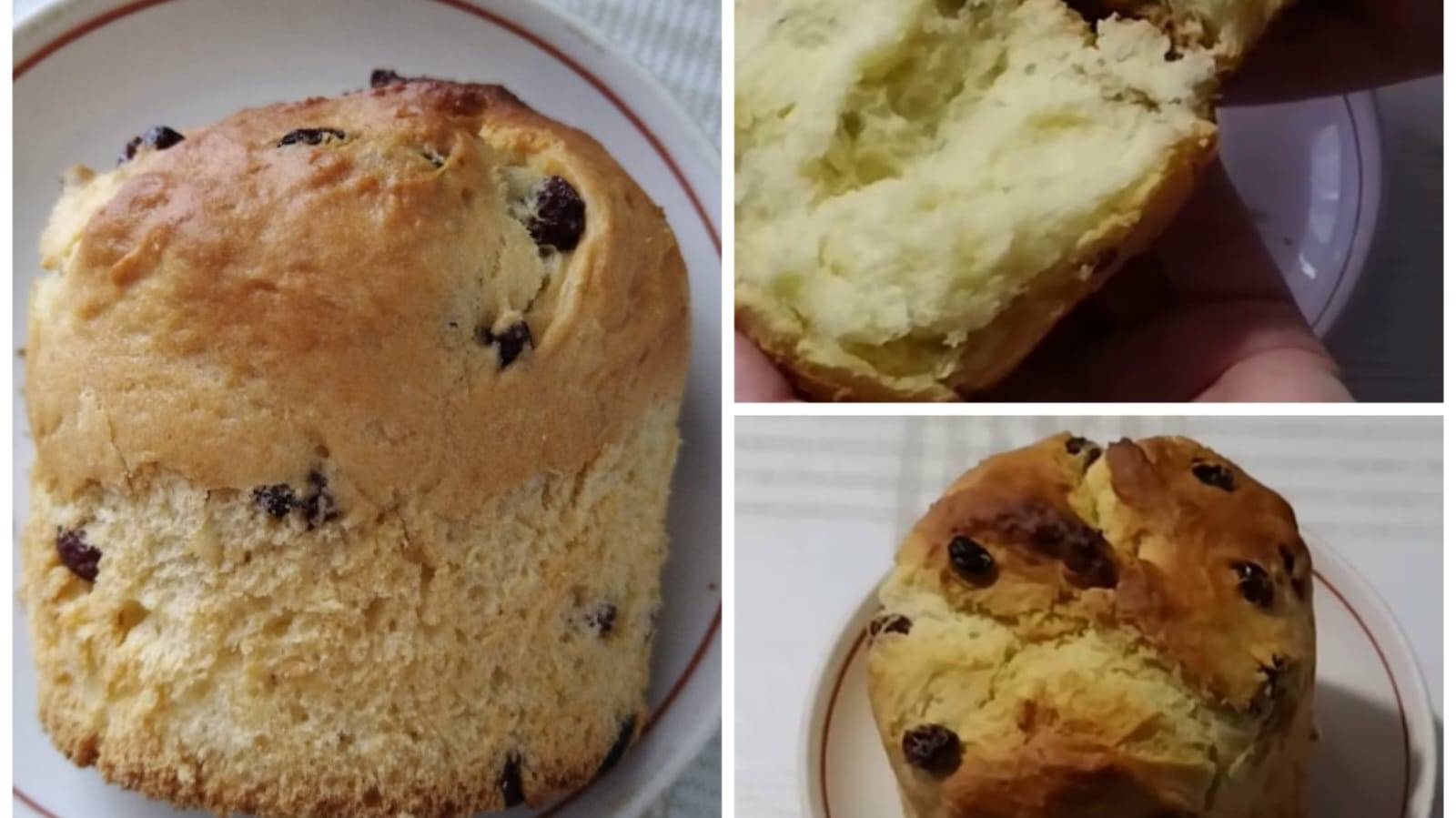ПАСХАЛЬНЫЙ КУЛИЧ С ИЗЮМОМ без глазури