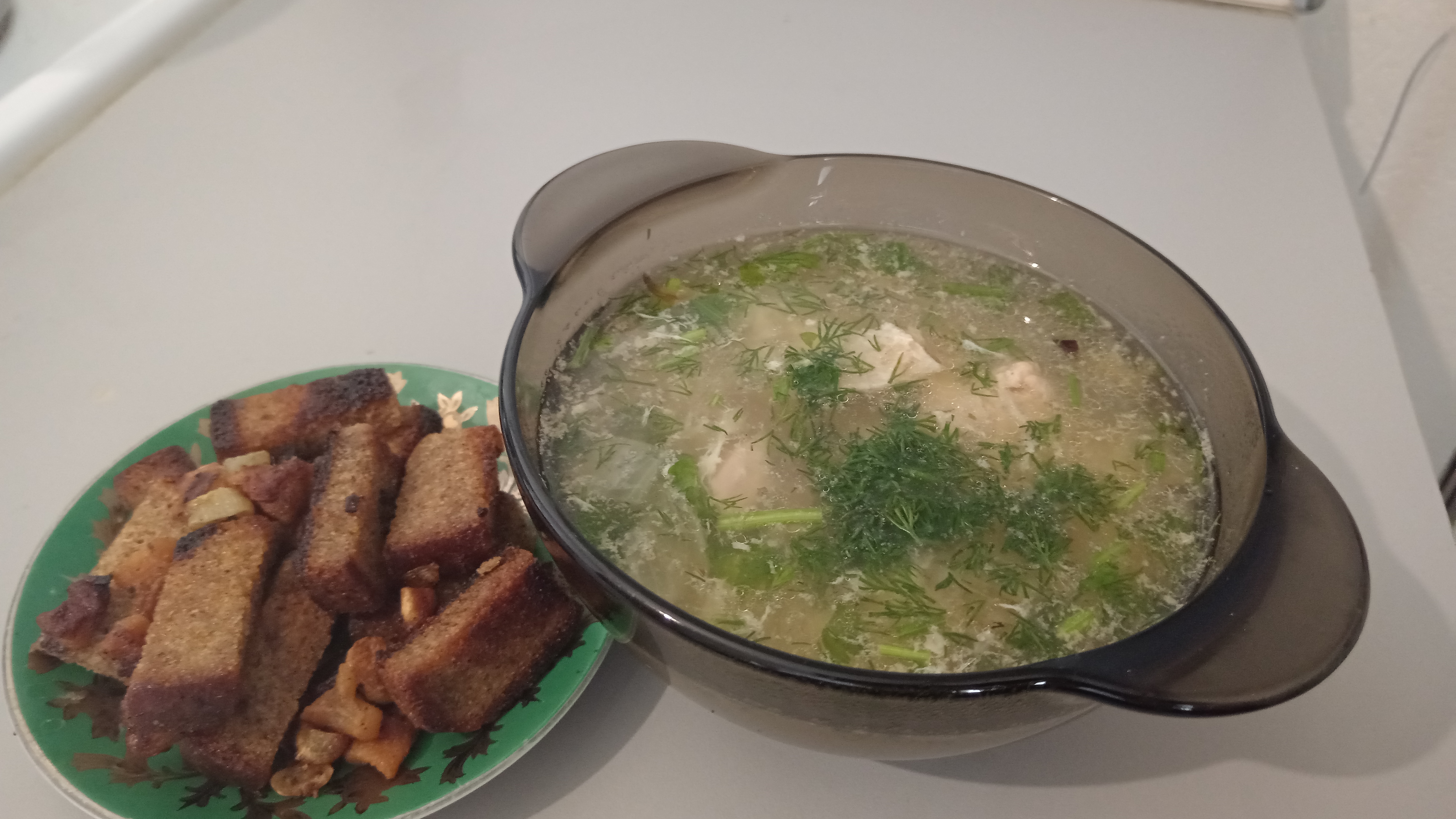 Česnečka-чесночный суп