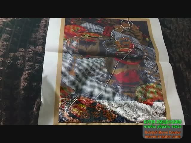 Отшив проекта набора Вышивочка "Чай, мандарин и корица" 3