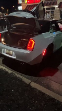 Chrysler 300 with butterfly doors on bags #chrysler300s #hellcat #bags #butterfly ￼