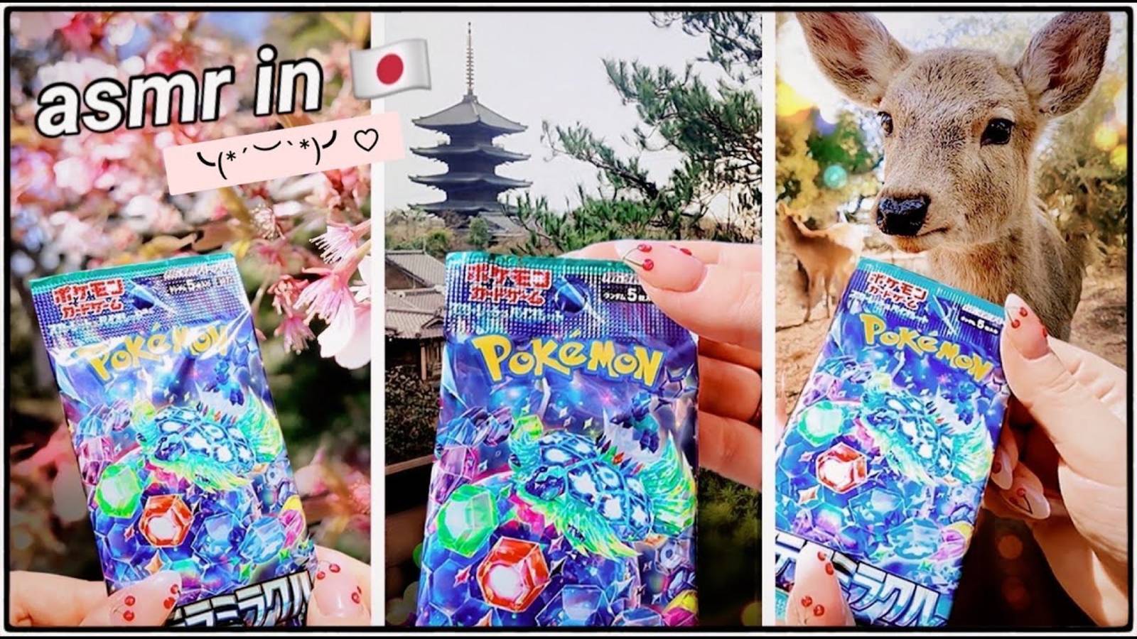 [Rainessa ASMR] Opened Pokemon Cards Across Japan! -`♡´- Whispers & Relaxing Ambience