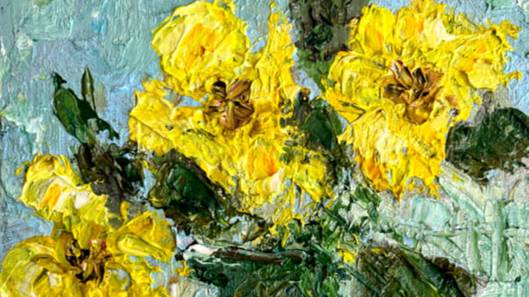 Картина Этюд с нарциссами - Картины serjbond