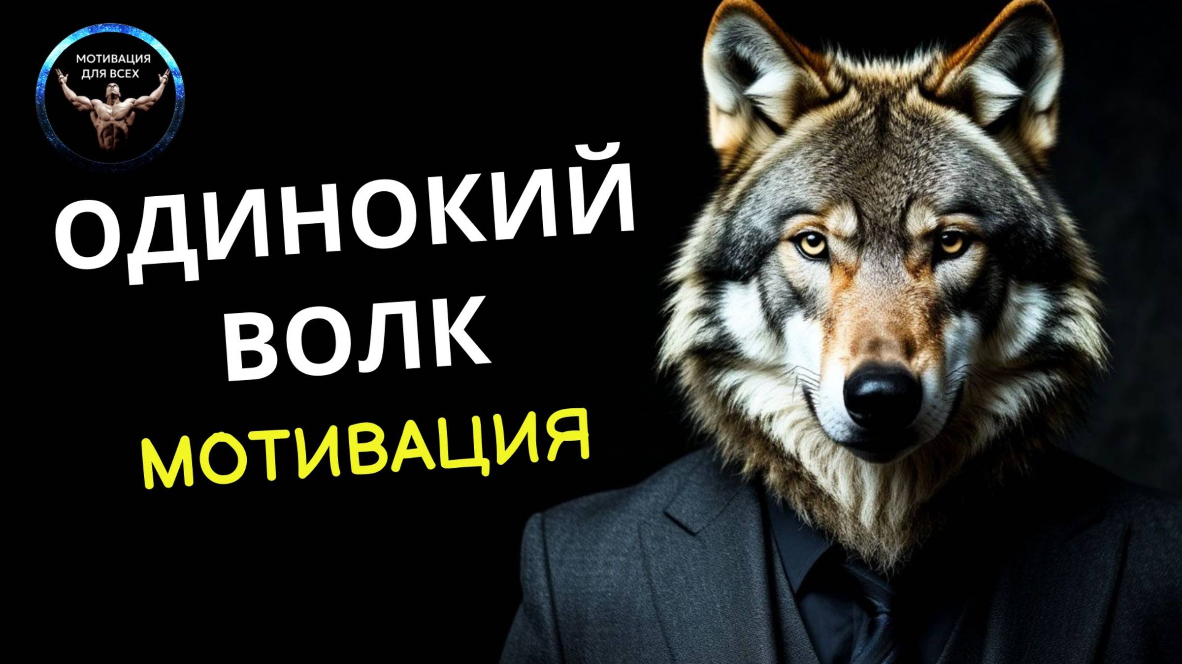 Одинокий волк. Если ты одинок посмотри это видео. Мотивация.