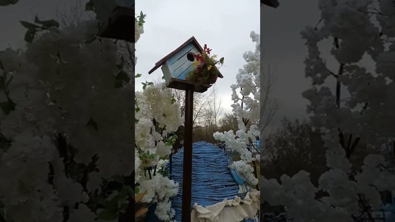 #shorts Пасхальный декор в  ландшафте #пасха #пасхальныйдекор #spring #весна #свао #easter #design