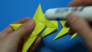 Origami 3d Star / 折り紙 立体 星 バーンスター 折り方