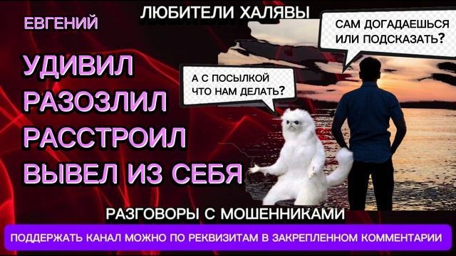 ЕВГЕНИЙ. УДИВИЛ, РАЗОЗЛИЛ, РАССТРОИЛ | ТЕЛЕФОННЫЕ МОШЕННИКИ