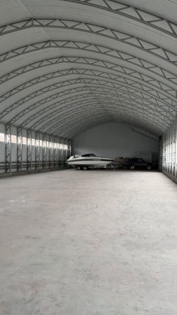 Прямостенный ангар Геометрия с арочной крышей