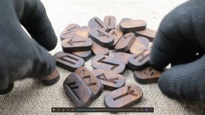 Руны из КОРНЯ ГРЕЦКОГО ОРЕХА.