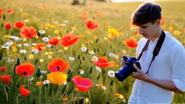 Маки и ромашки