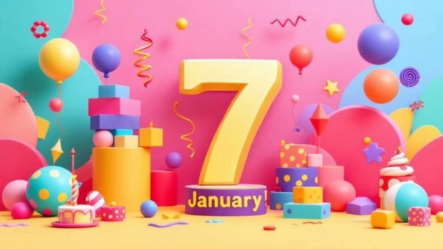 Песня поздравление с Днём рождения 7 января
