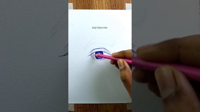 Drawing with 2 Rs Ballpoint Pen / Eye Drawing / Eye Sketch / Pen Sketch #shorts #drawing #sketch