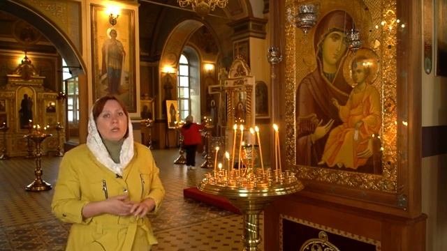 Иверская икона в Свято-Троицком кафедральном соборе г.Покровска