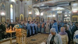 Всенощное бдение в навечерие праздника Благовещения Пресвятой Богородицы.