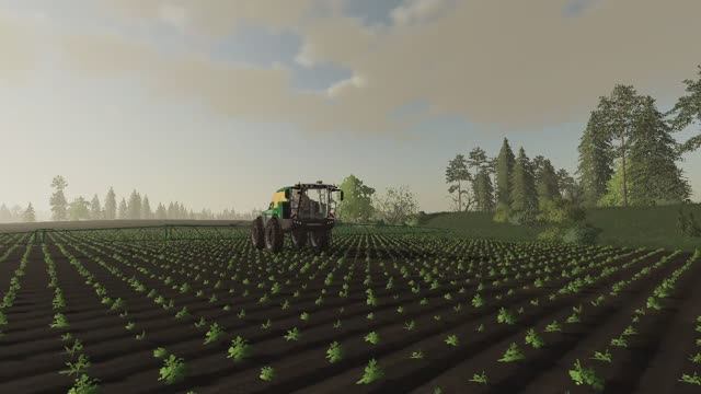 Farming Simulator19/Карта Совхоз Пионер/Работа по контрактам.Удобрение на Amazone Pantera 4502