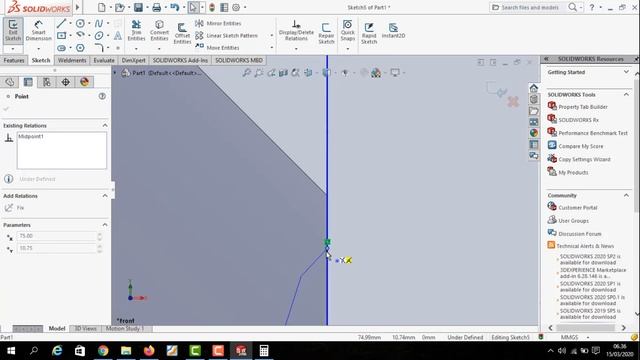 How to make Trapesium Thread M24 x 5mm | Solidworks 2016 Tutorial's ...
