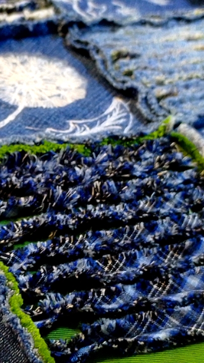 Джинсовая, комбинированная СИНЕЛЬ ✨ #shorts #пэчворк #синель #Мкдляначинающих #синельизденима