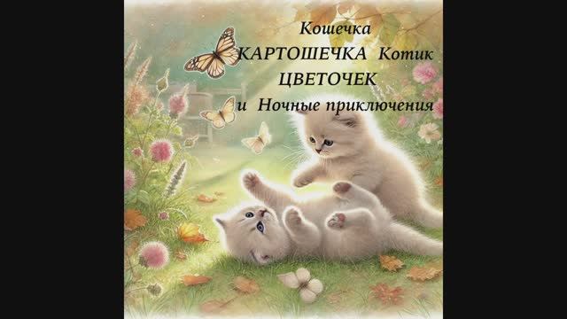 Сказка Кошечка Картошечка, котик Цветочек и ночное приключение