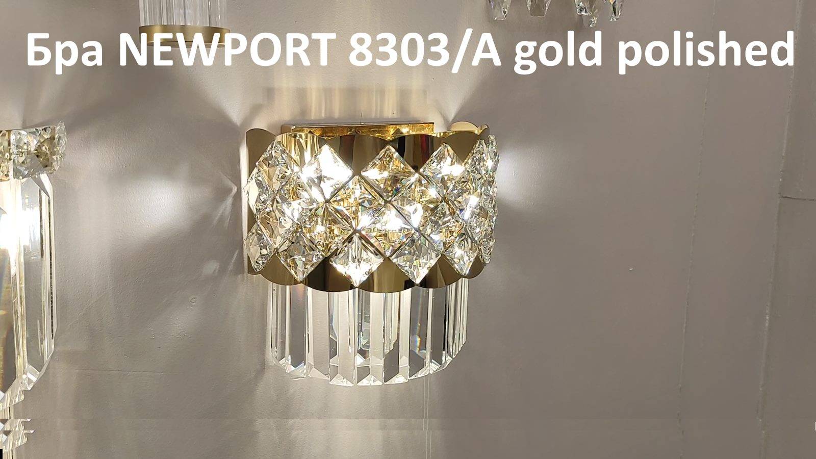 Бра NEWPORT 8303/A gold polished