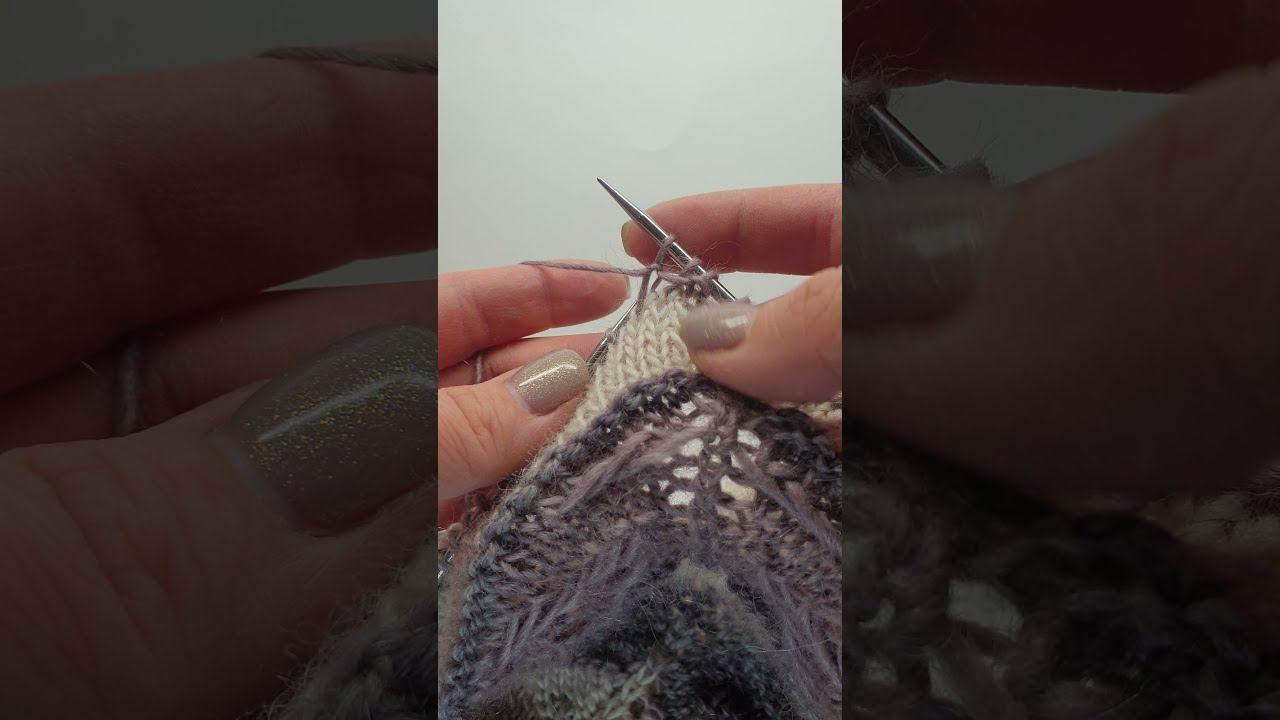 узор "Цепочка", лицевой ряд