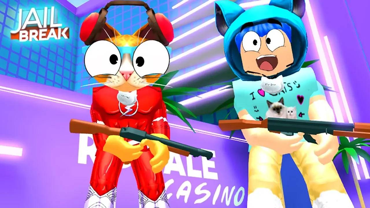 КОТИК ИГРОМАН И КОТЁНОК ЛАЙК УКРАЛ СИЛУ ФЛЭША! ГТА 5 В РОБЛОКС! Roblox