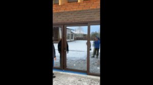 Остекление загородного дома установка HS Портала Rehau Geneo 86 мм