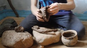 Лепка из дикой глины