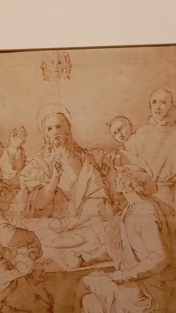 Христос во славе. Ужин в Эммаусе. Повторно. Около 1550.