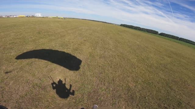 Скоростное приземление на парашюте