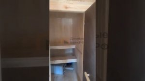 Мобильная брусовая баня 7x2,3м. с двухскатной крышей комплектация "Комфорт"