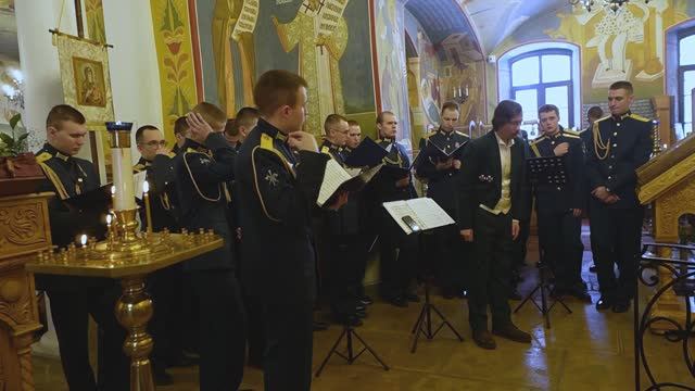 Благовещение. Фрагменты литургии в  храме Преп. Феодора Студита у Никитских ворот.