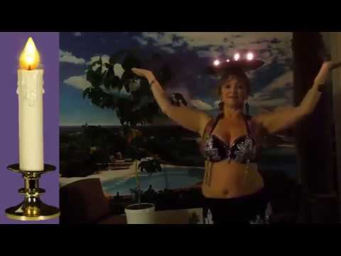 Танец живота с подносом со свечами! Иолла  Belly dance with a tray with candles on your head!